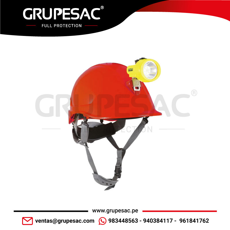 Casco Abs Mta Rojo Con Portalámpara Full Steelpro » GRUPESAC PERÚ