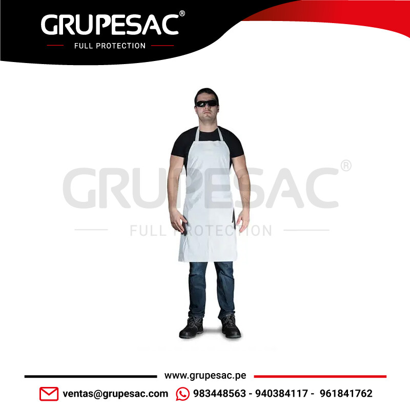 MANDIL PVC BLANCO CLUTE » GRUPESAC PERÚ